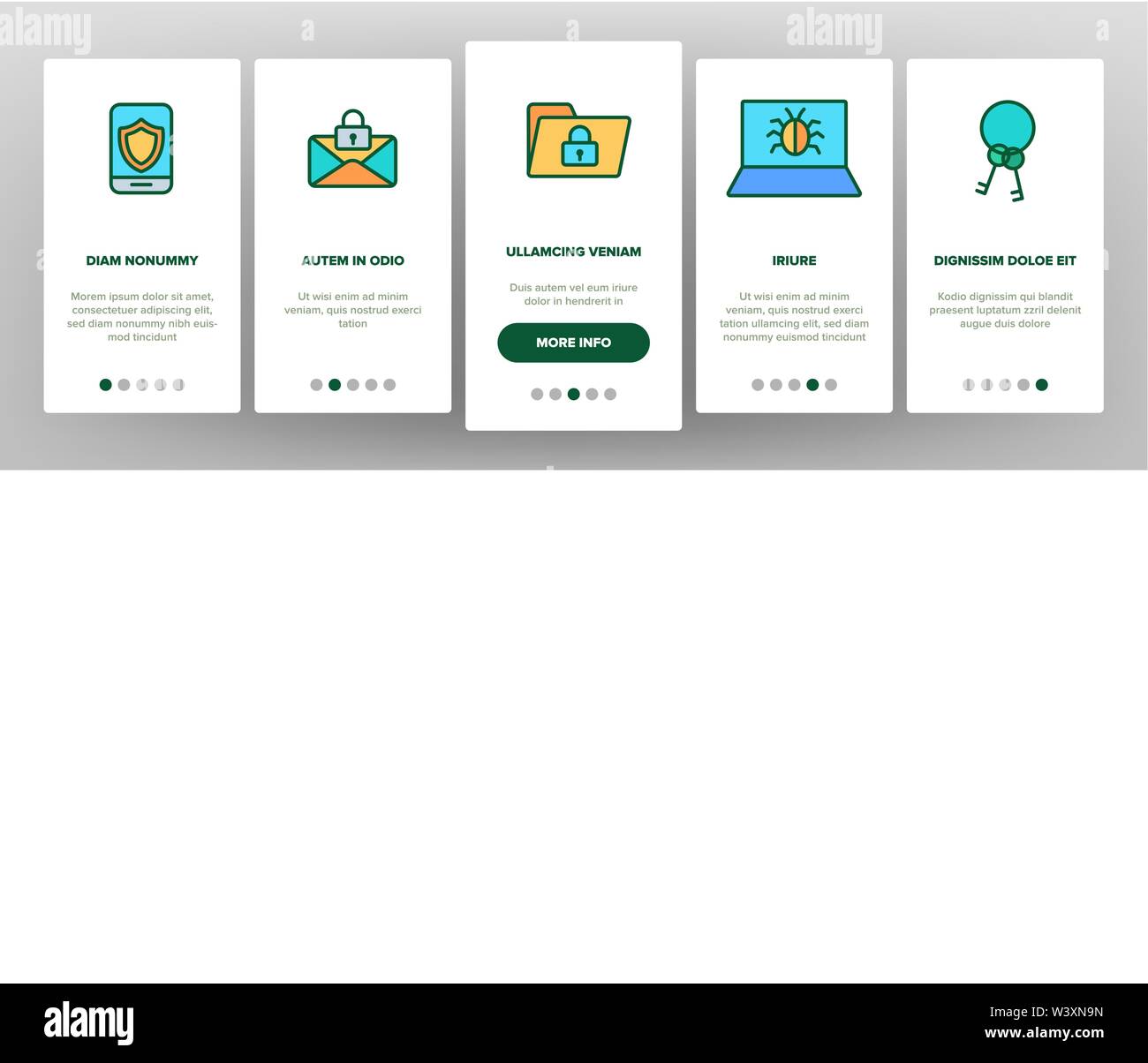 Cyber Security Vector Onboarding Stock Vector Image & Art - Alamy