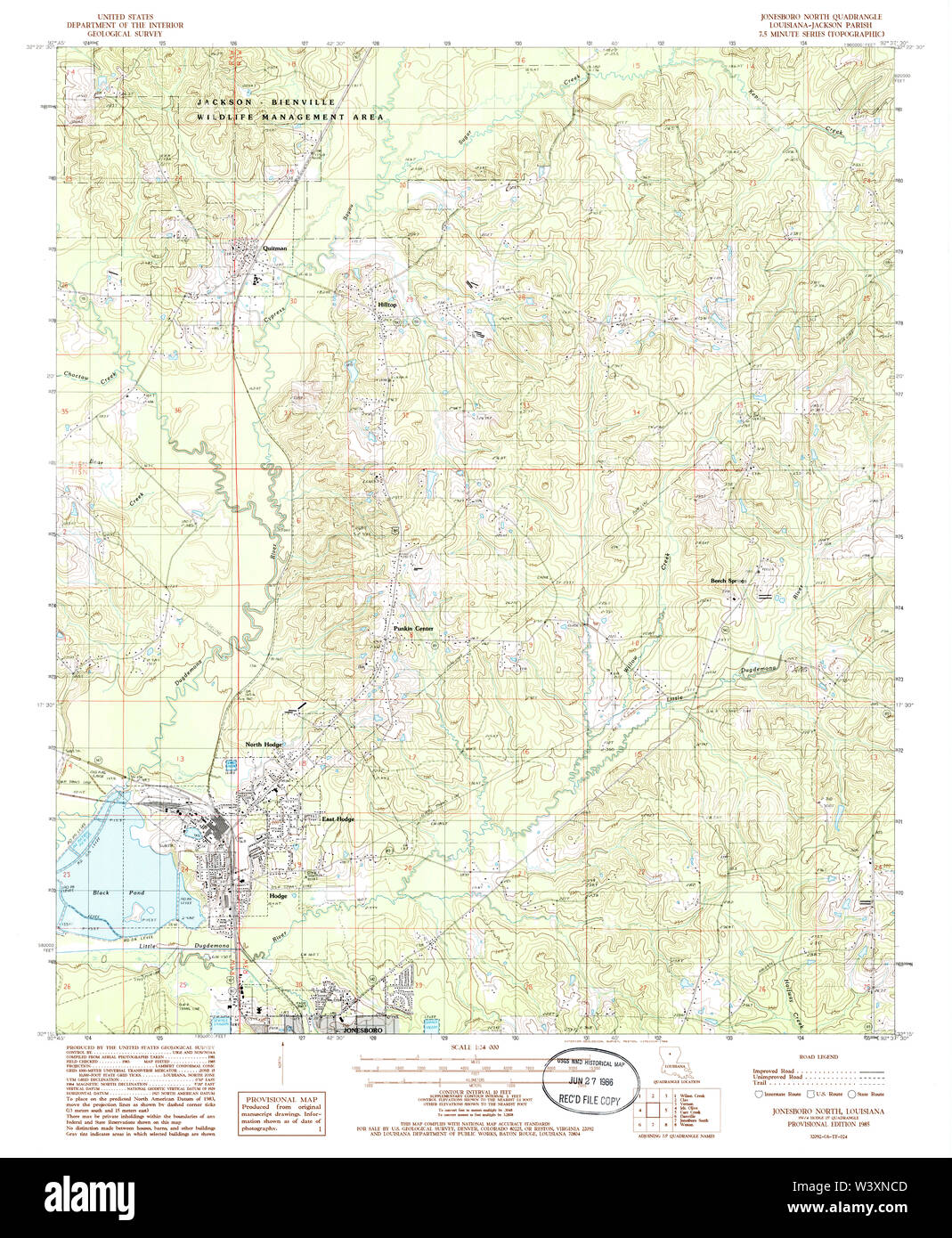 Jonesboro louisiana map hi-res stock photography and images - Alamy