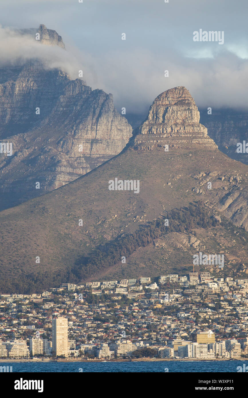 Cape town and table bay from table mountain western cape hi-res stock ...