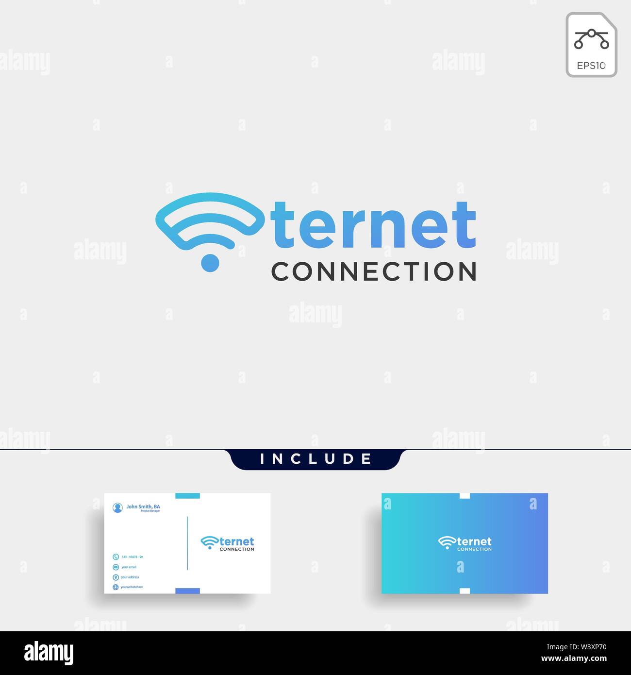 initial e internet logo design vector wifi network symbol icon isolated ...