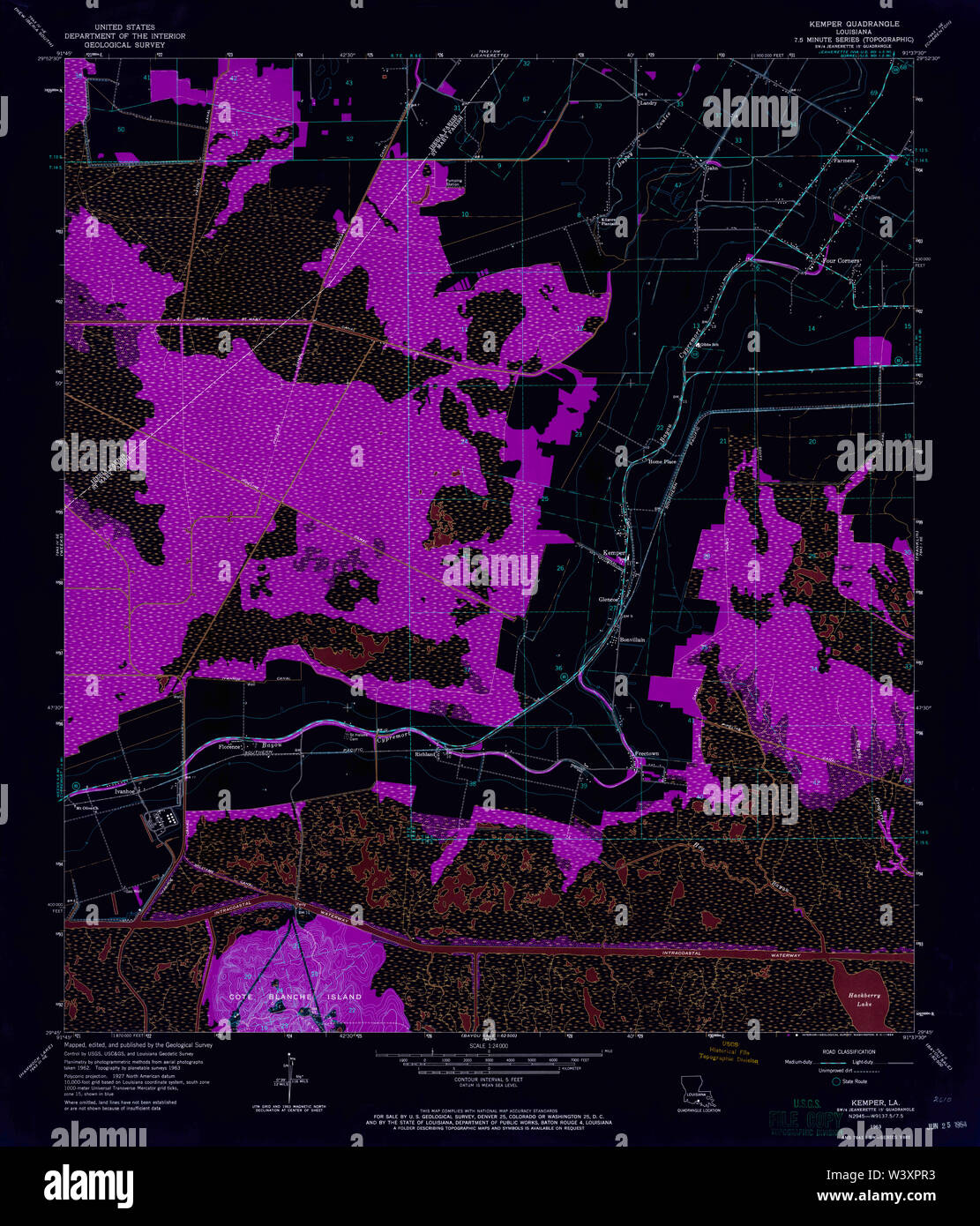 Kemper map hi-res stock photography and images - Alamy