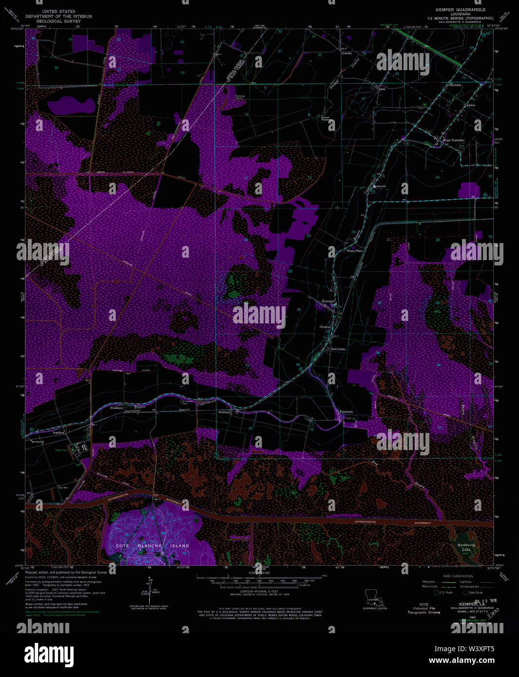 Kemper map hi-res stock photography and images - Alamy