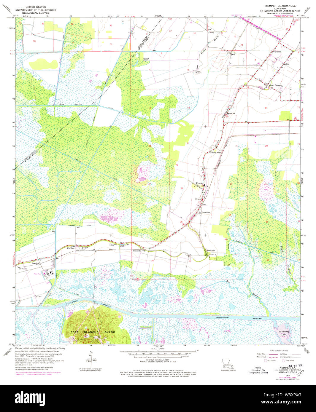 Kemper map hi-res stock photography and images - Alamy