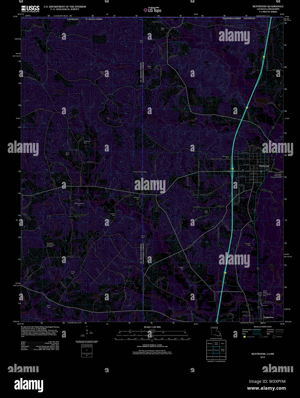 Map of kentwood hi-res stock photography and images - Alamy