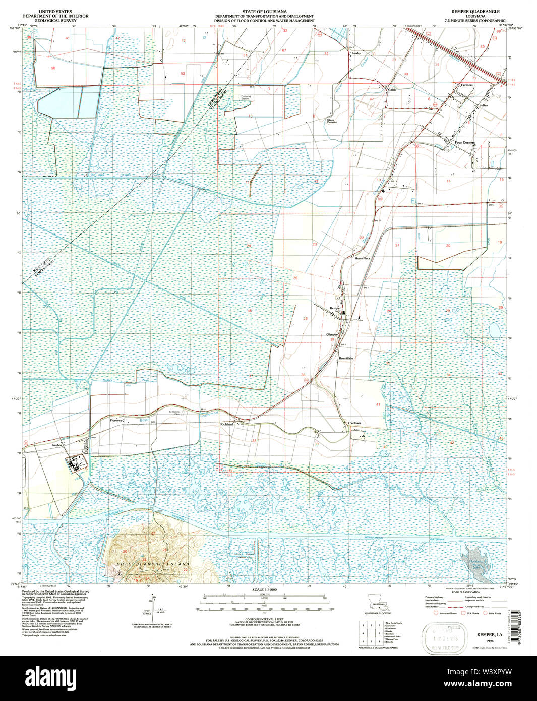 Kemper map hi-res stock photography and images - Alamy
