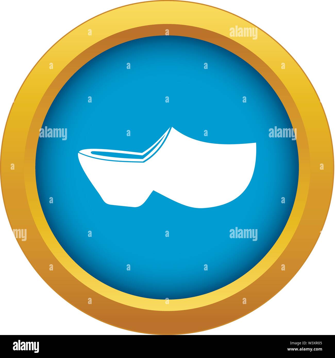 Clogs icon blue vector isolated Stock Vector Image & Art - Alamy