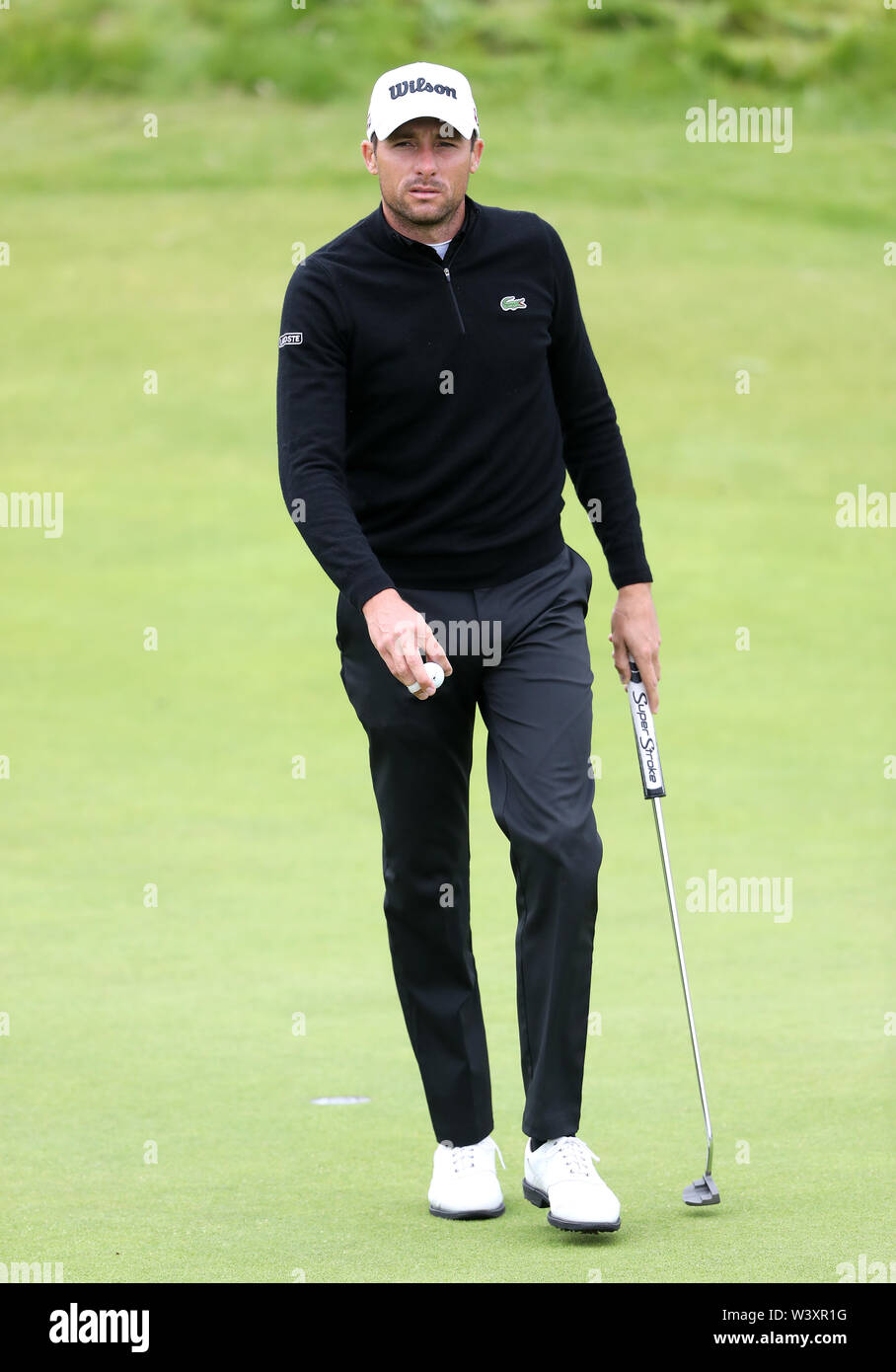 France's Benjamin Hebert on the 4th green during day one of The Open ...