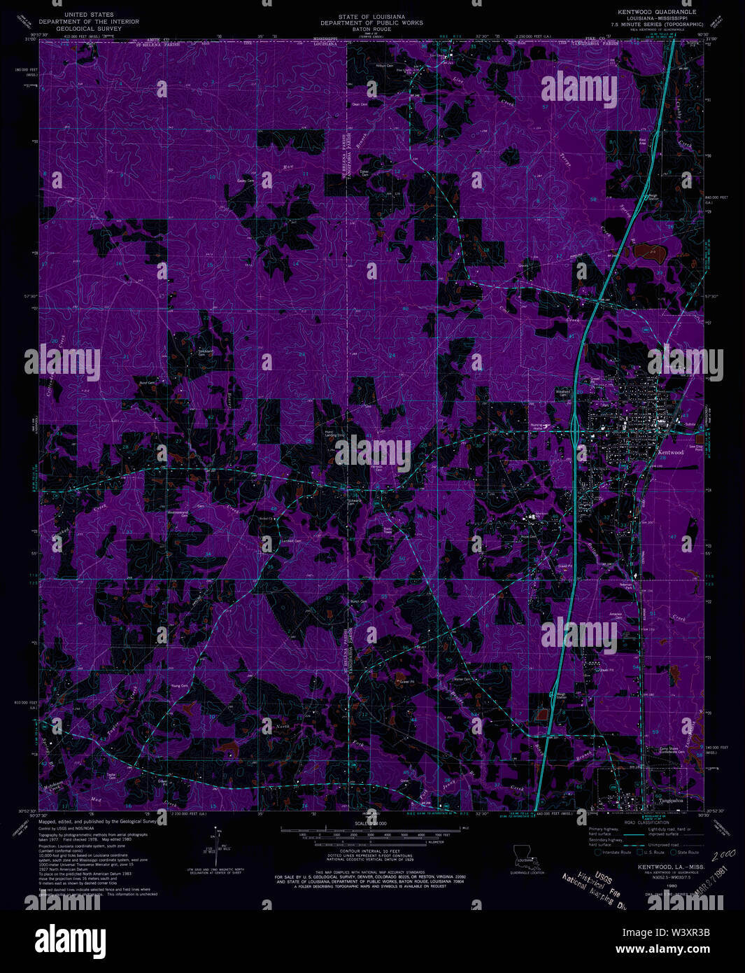 Map of kentwood hi-res stock photography and images - Alamy