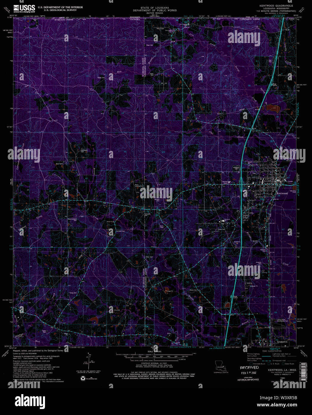 Map of kentwood hi-res stock photography and images - Alamy