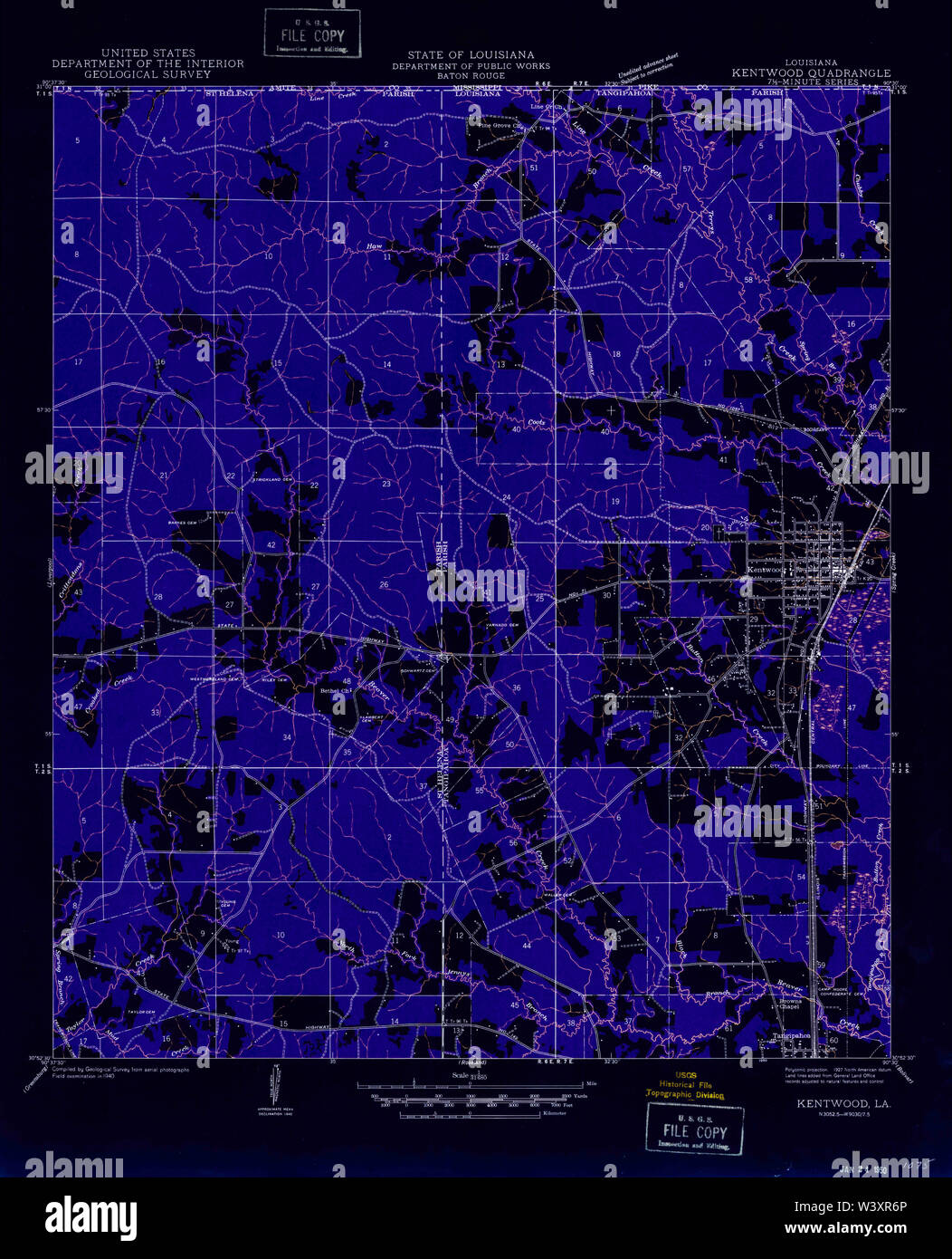 Map of kentwood hi-res stock photography and images - Alamy