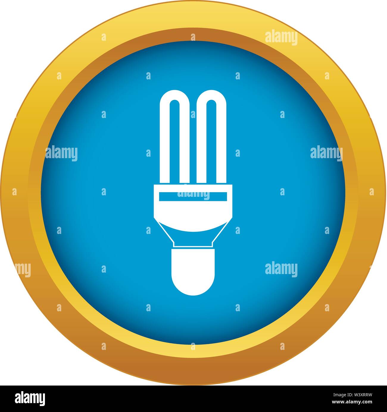 Fluorescence lamp icon blue vector isolated Stock Vector Image & Art ...