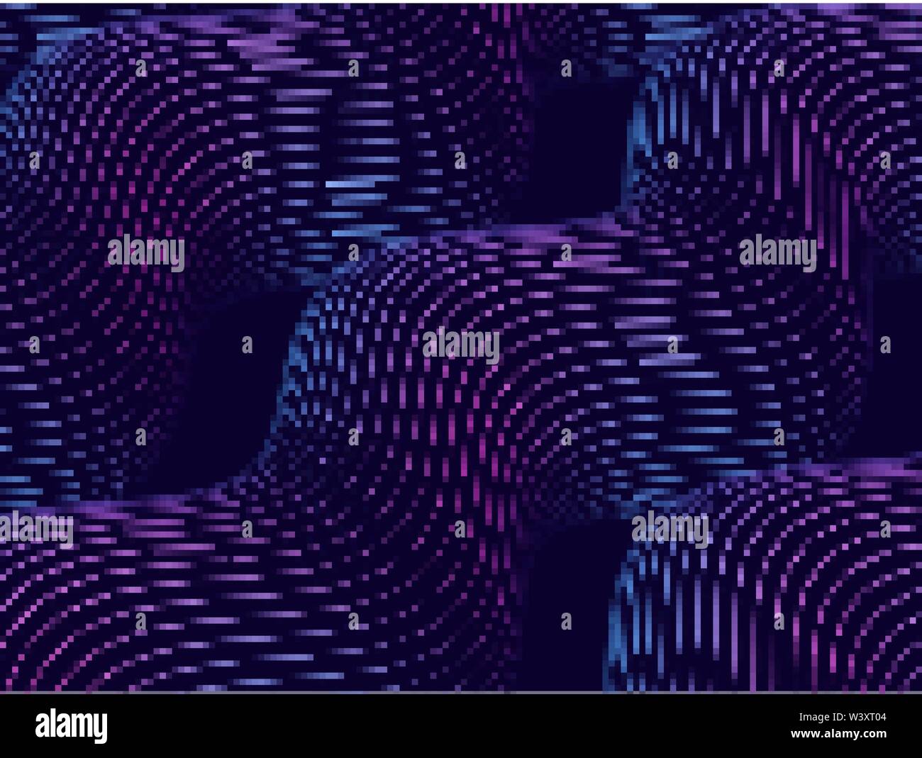 3D Sound waves. Abstract visualization of big data and artificial ...