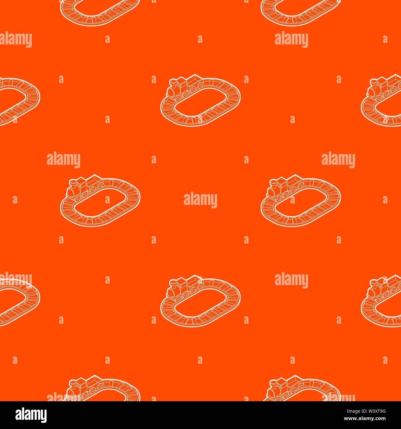Orange toy train Stock Vector Images - Alamy
