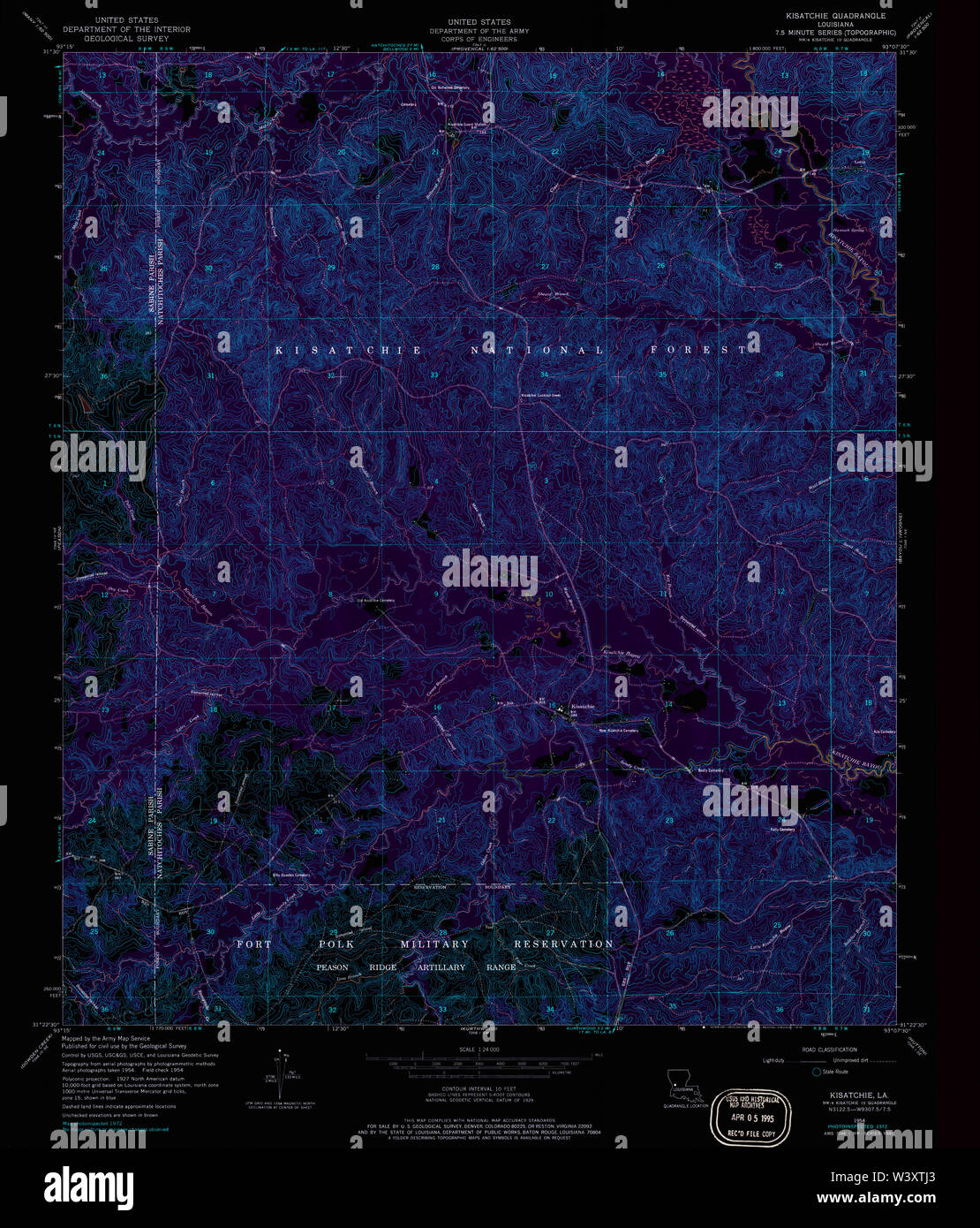 Map of kisatchie hi-res stock photography and images - Alamy