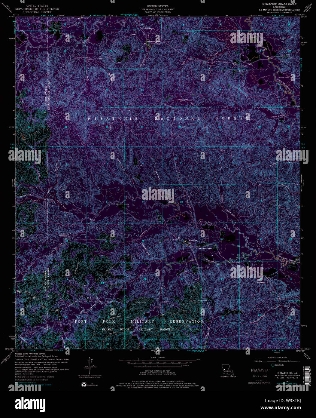 Map of kisatchie hi-res stock photography and images - Alamy
