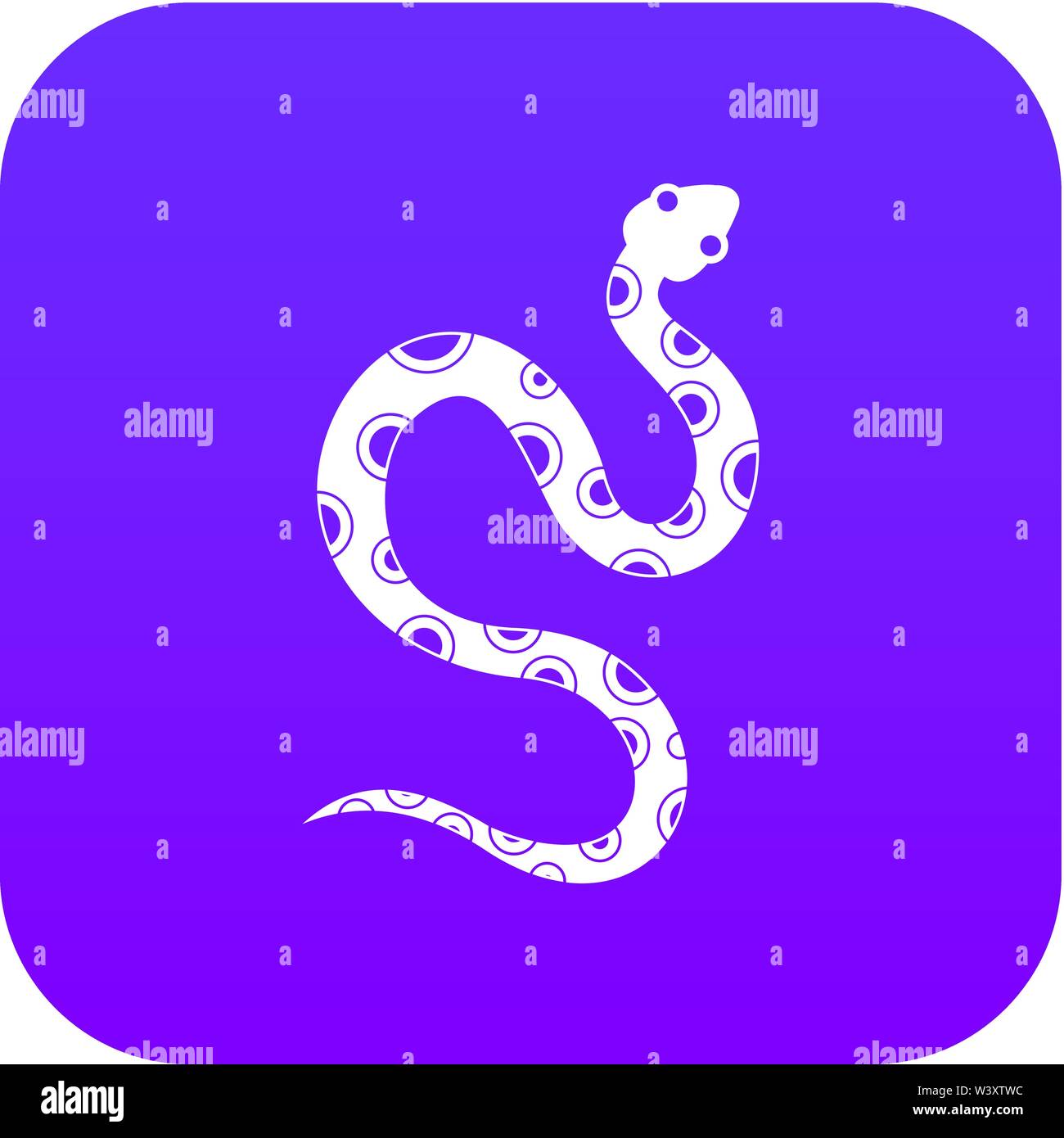 Venomous snake icon digital purple Stock Vector Image & Art - Alamy