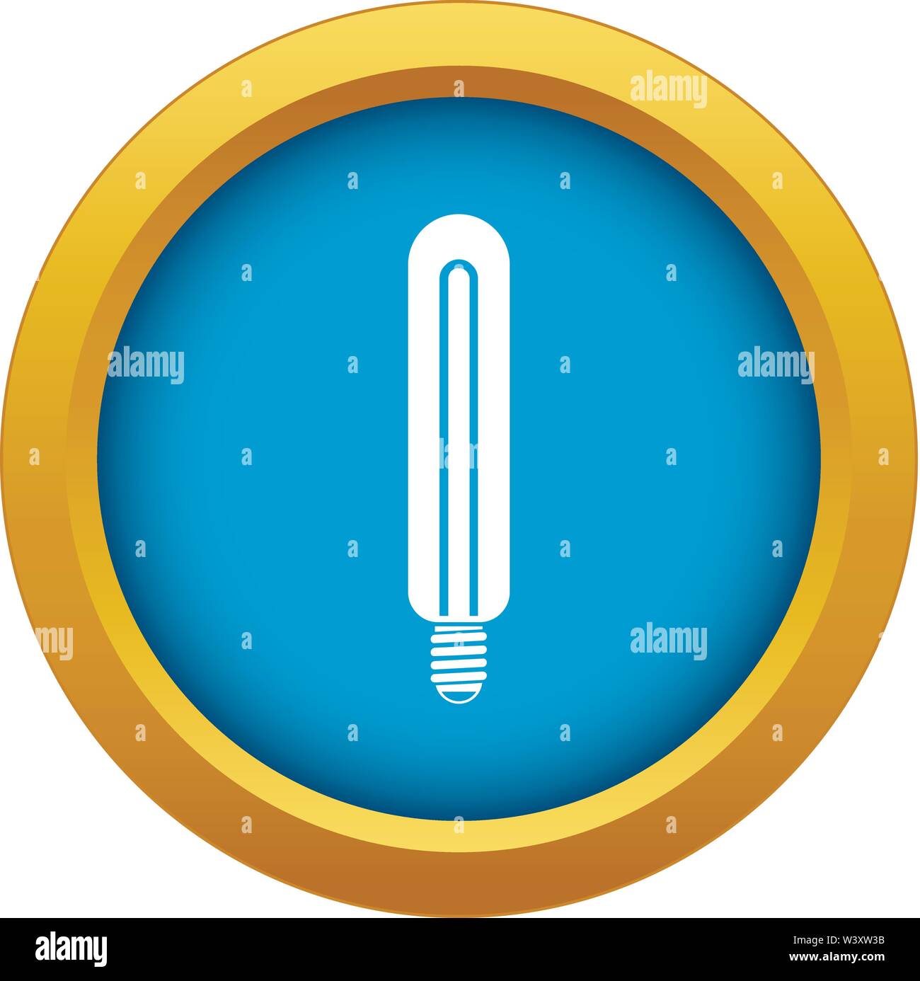 Tubular bulb icon blue vector isolated Stock Vector Image & Art - Alamy
