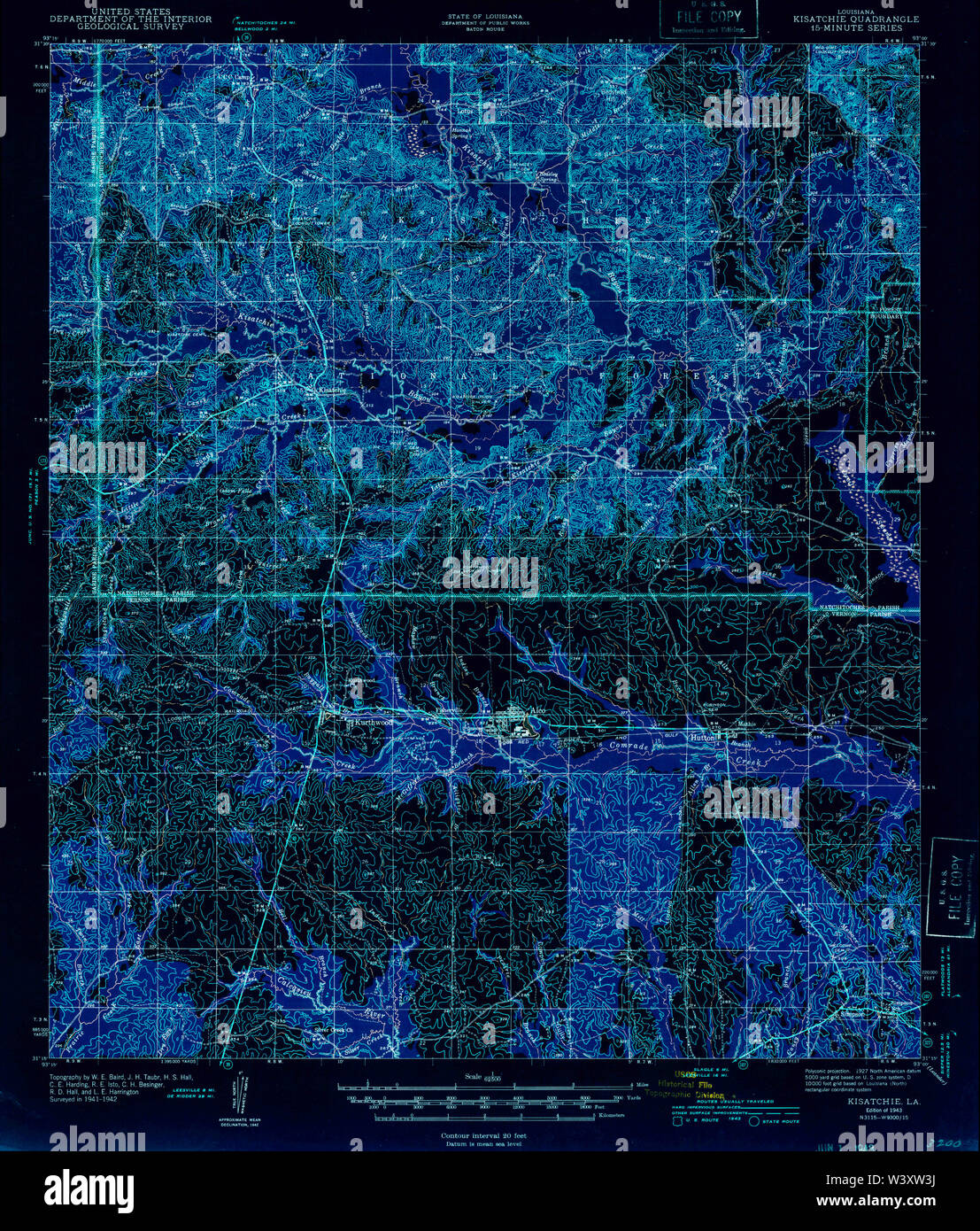 Map of kisatchie hi-res stock photography and images - Alamy