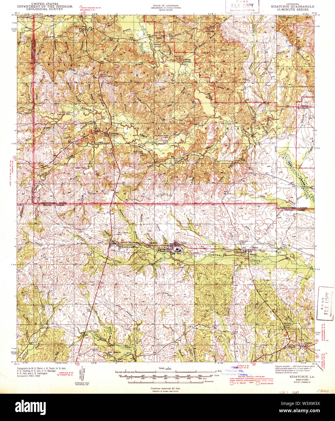 Map of kisatchie hi-res stock photography and images - Alamy