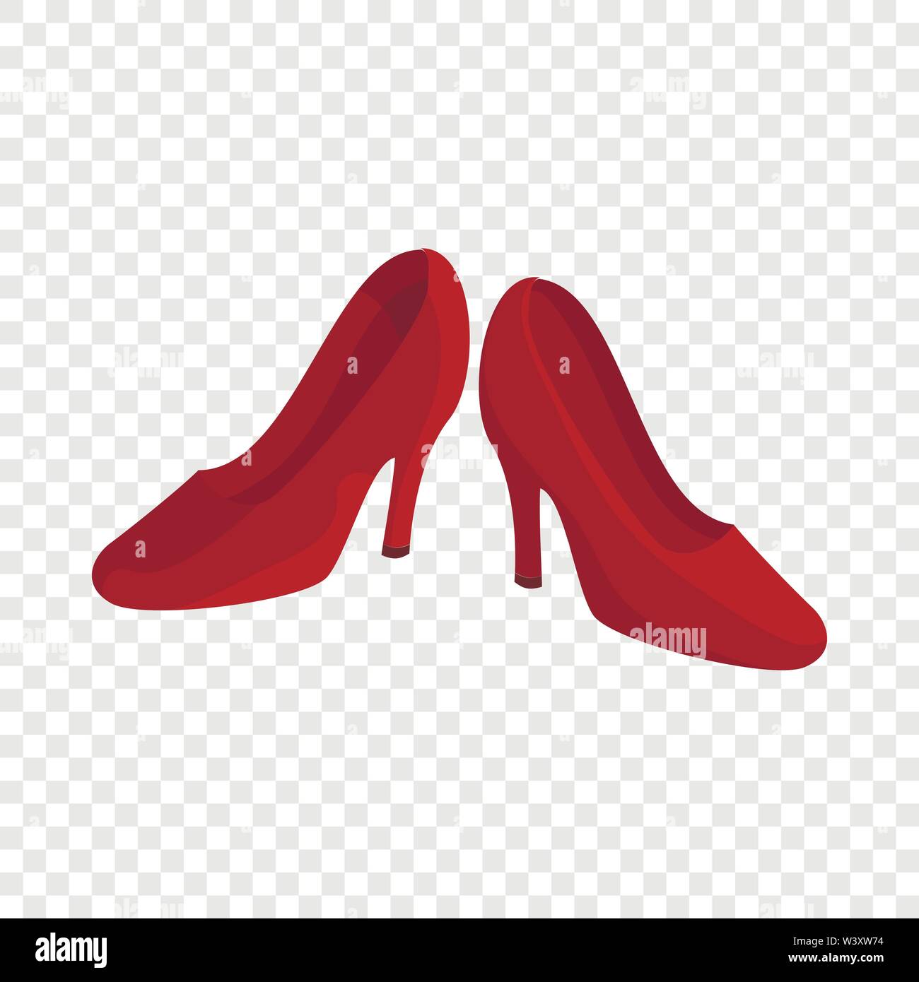 Red female shoes icon, cartoon style Stock Vector Image & Art - Alamy