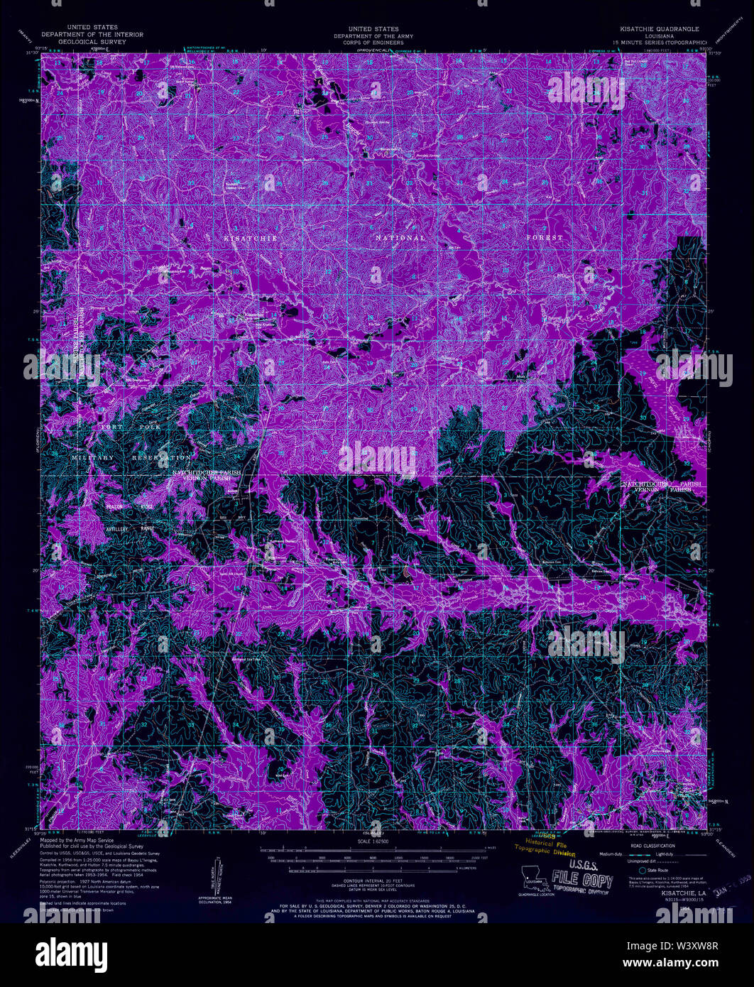 Map of kisatchie hi-res stock photography and images - Alamy