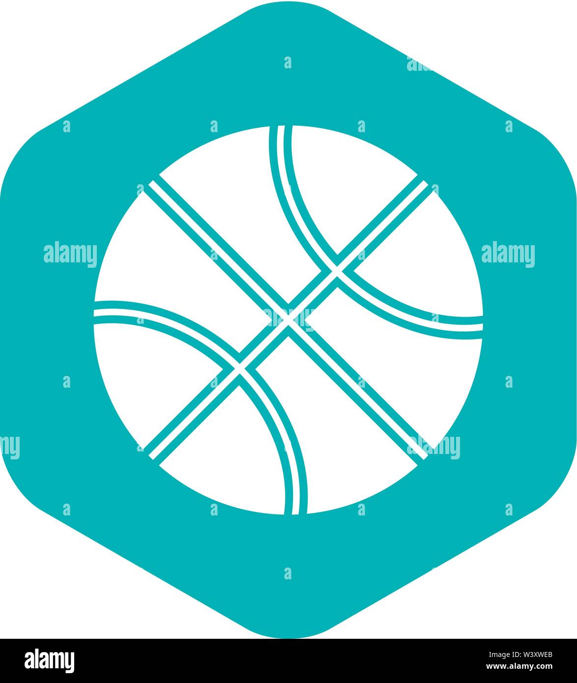 Basketball ball icon, simple style Stock Vector Image & Art - Alamy