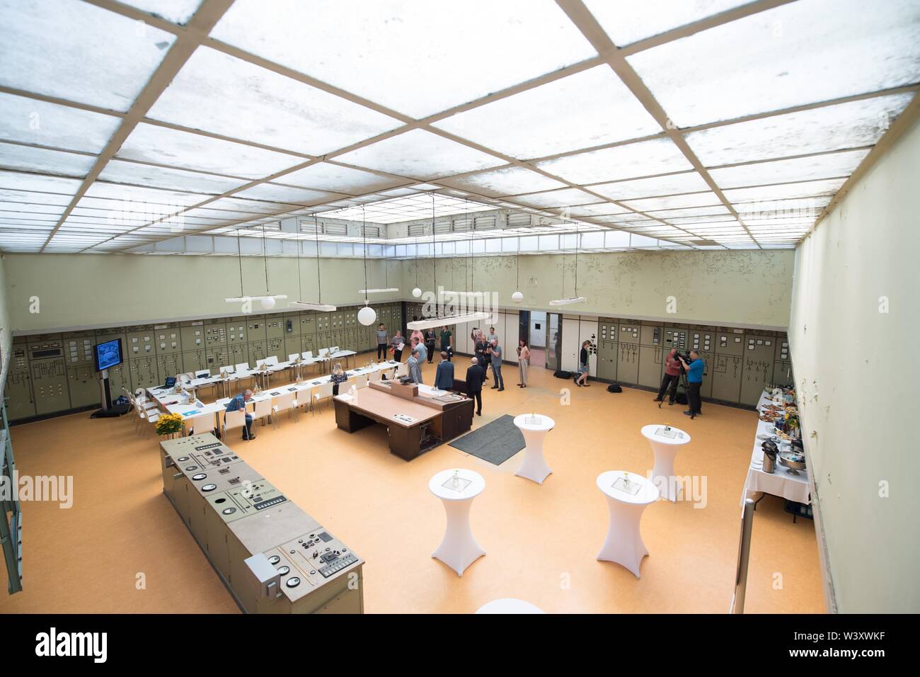 Dresden, Germany. 18th July, 2019. Participants of a press conference ...