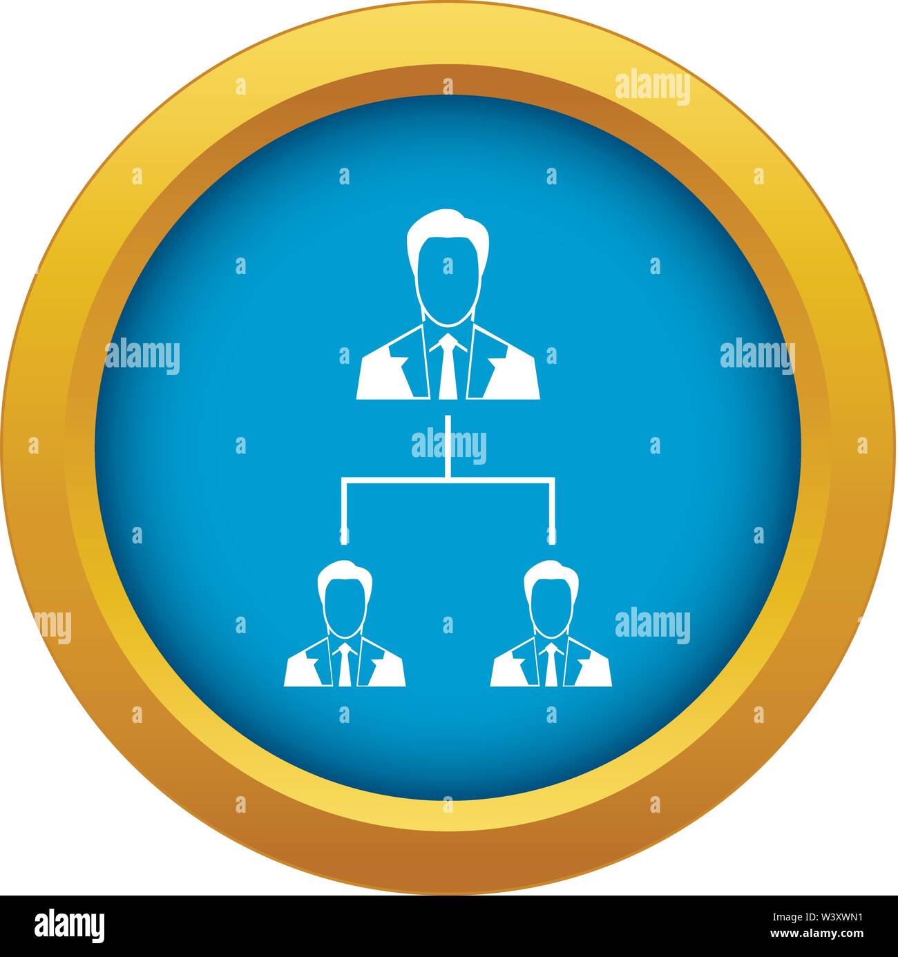 Company structure icon blue vector isolated Stock Vector Image & Art ...