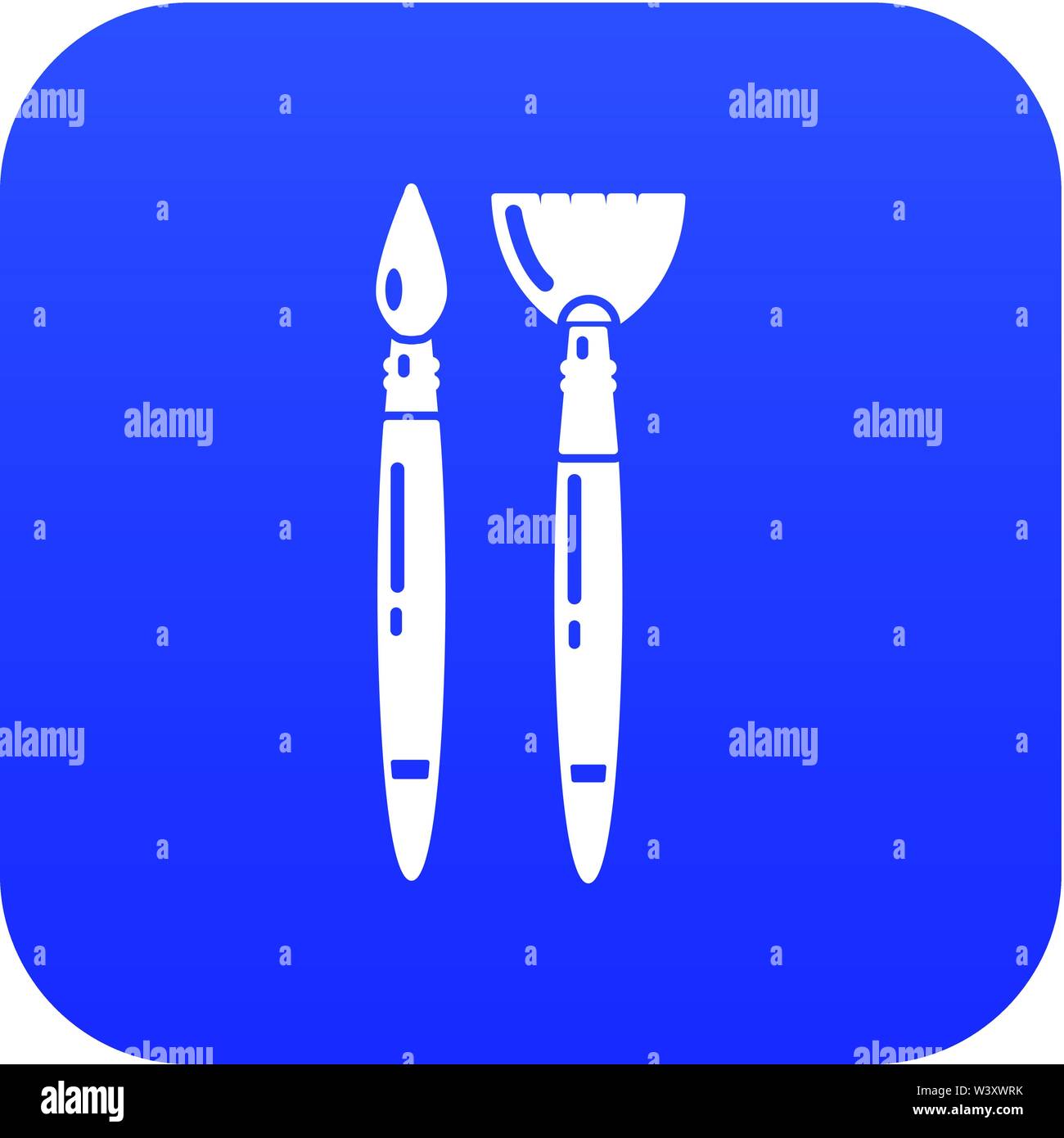 Brush icon, simple black style Stock Vector Image & Art - Alamy