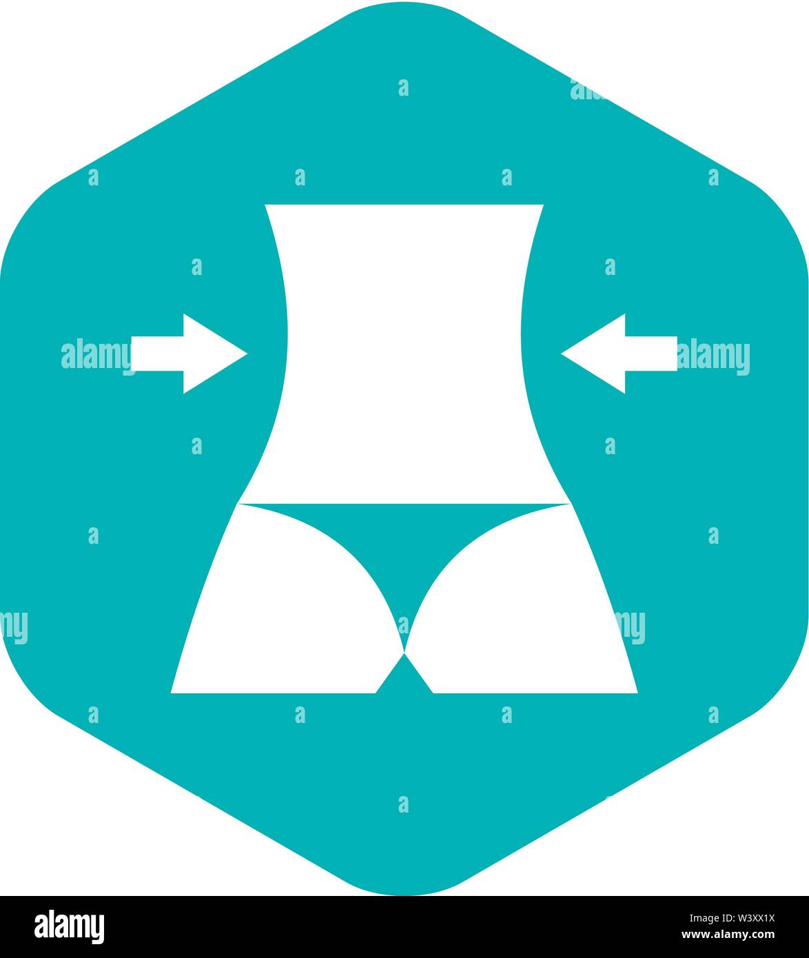Slim body of a woman icon, simple style Stock Vector Image & Art - Alamy