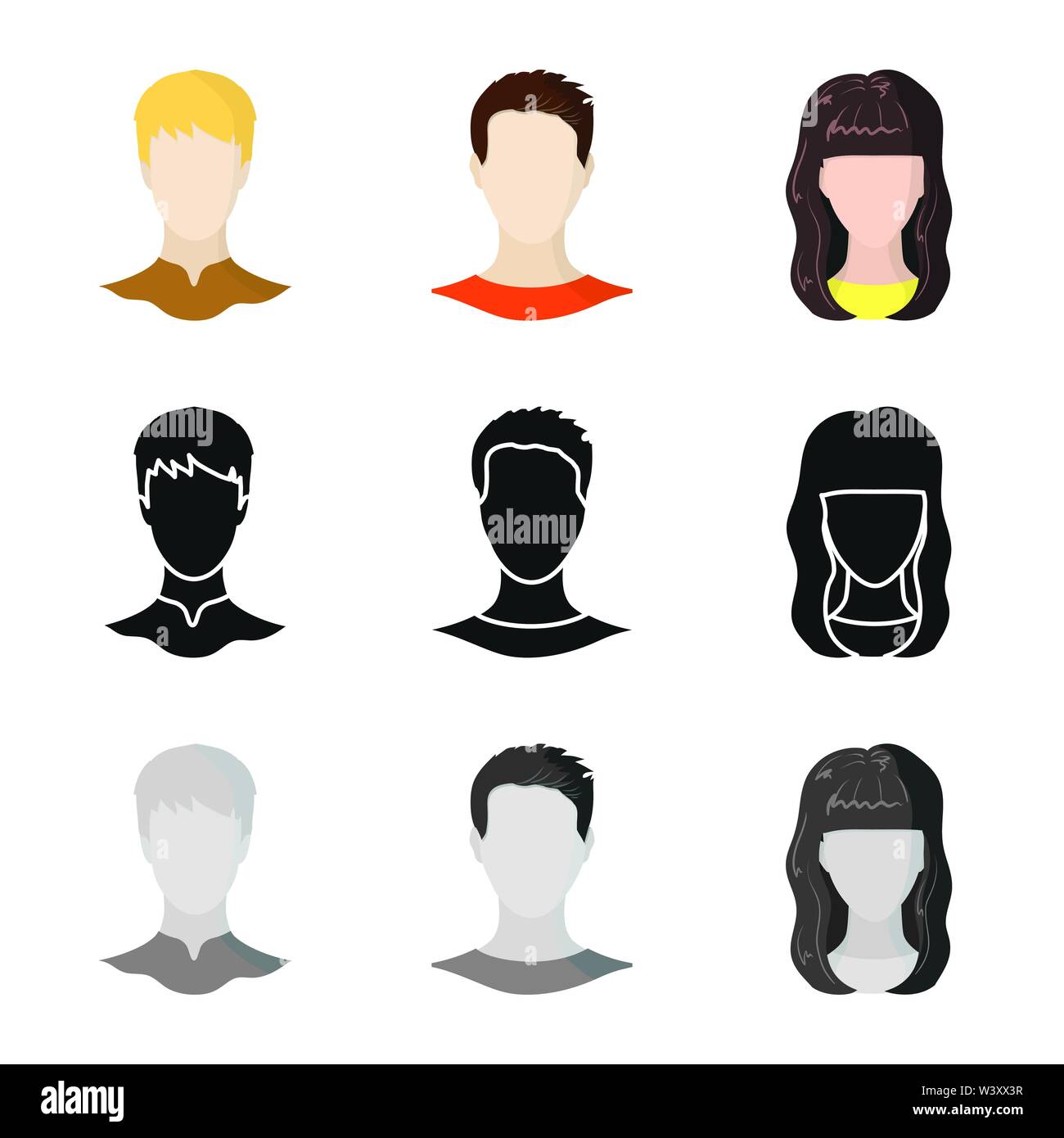 Vector illustration of professional and photo sign. Collection of ...