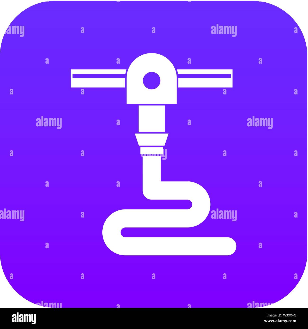 3d printer printing icon digital purple Stock Vector Image & Art - Alamy