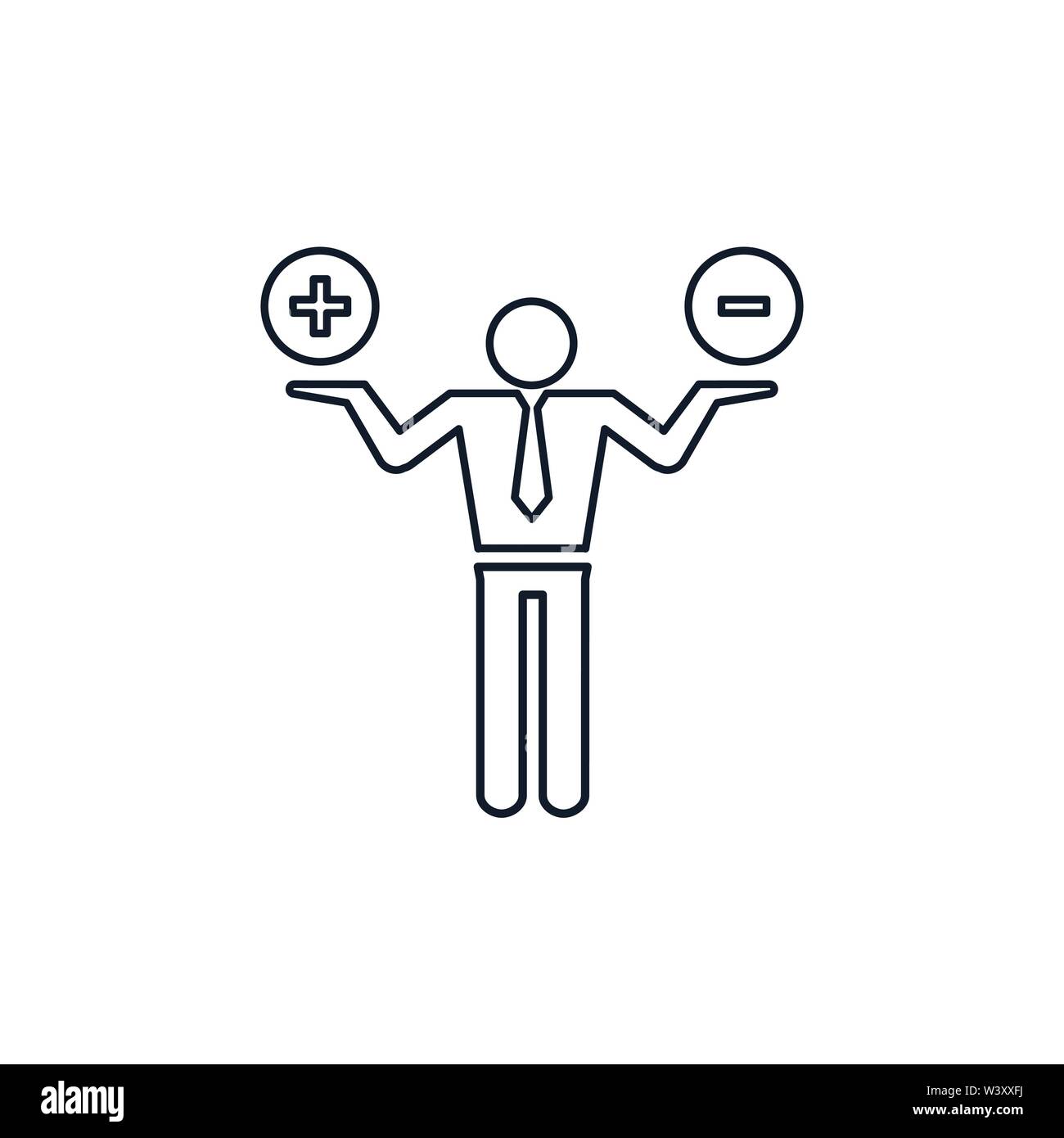 Positive & Negative, True or False Images or Plus and Minus Stock ...