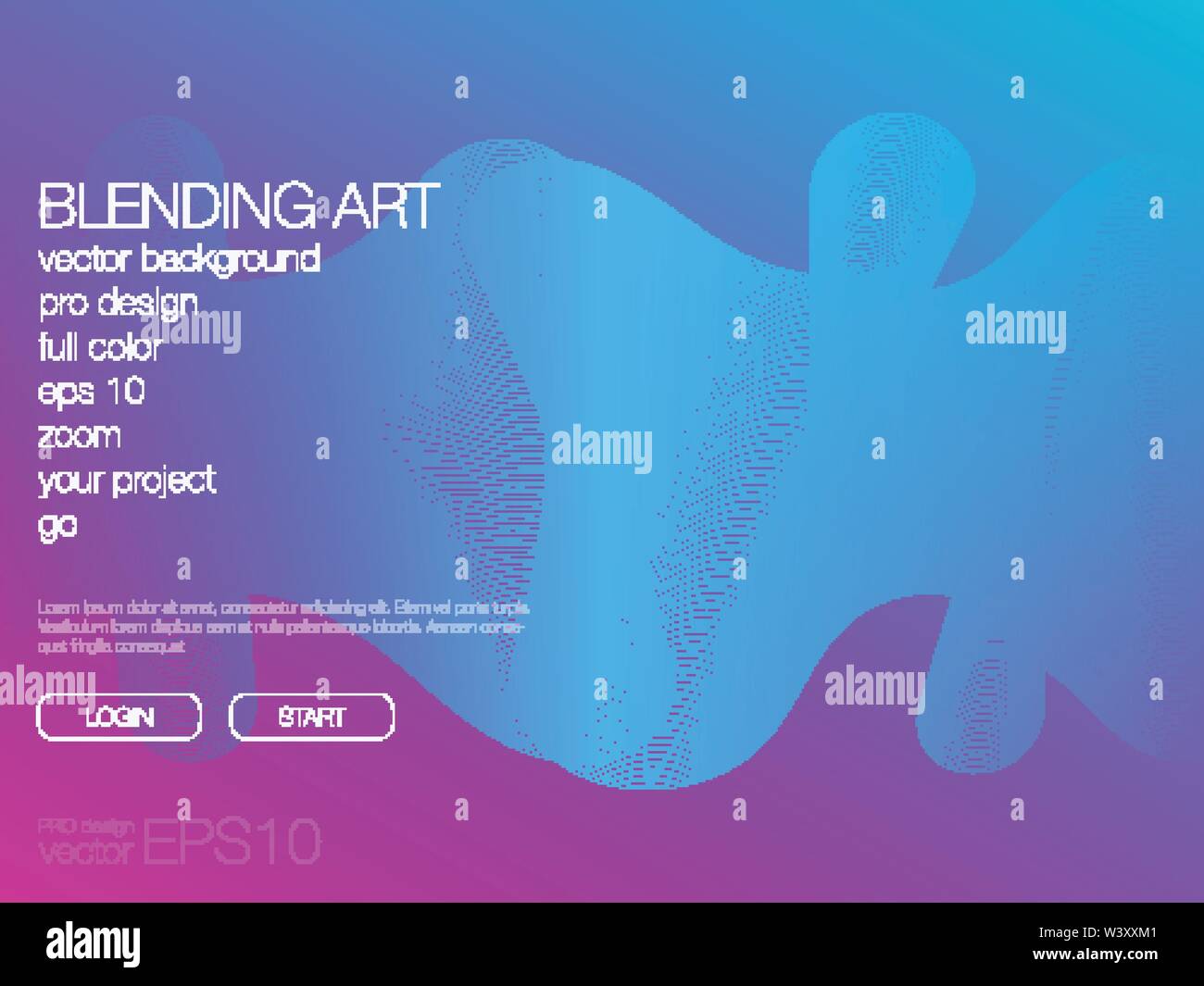 Abstract blend background. Template for web site Stock Vector Image ...