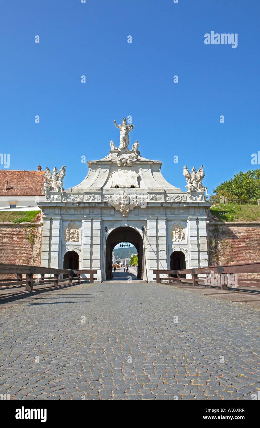 Gate III of the citadel Alba-Carolina, Alba Iulia, Transylvania, Romania Stock Photo - Alamy
