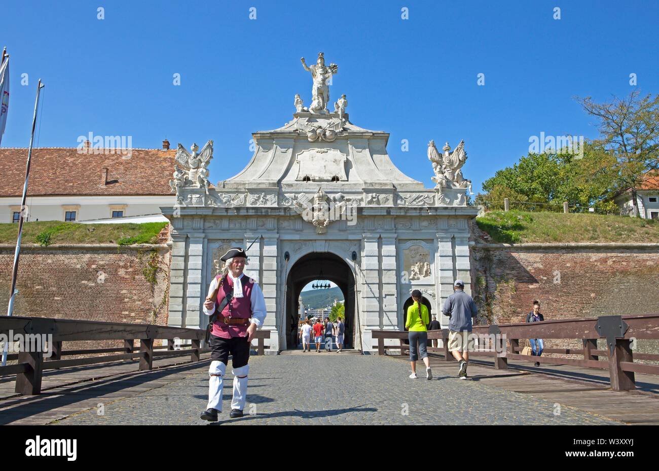 Gate III of the citadel Alba-Carolina, Alba Iulia, Transylvania, Romania Stock Photo - Alamy