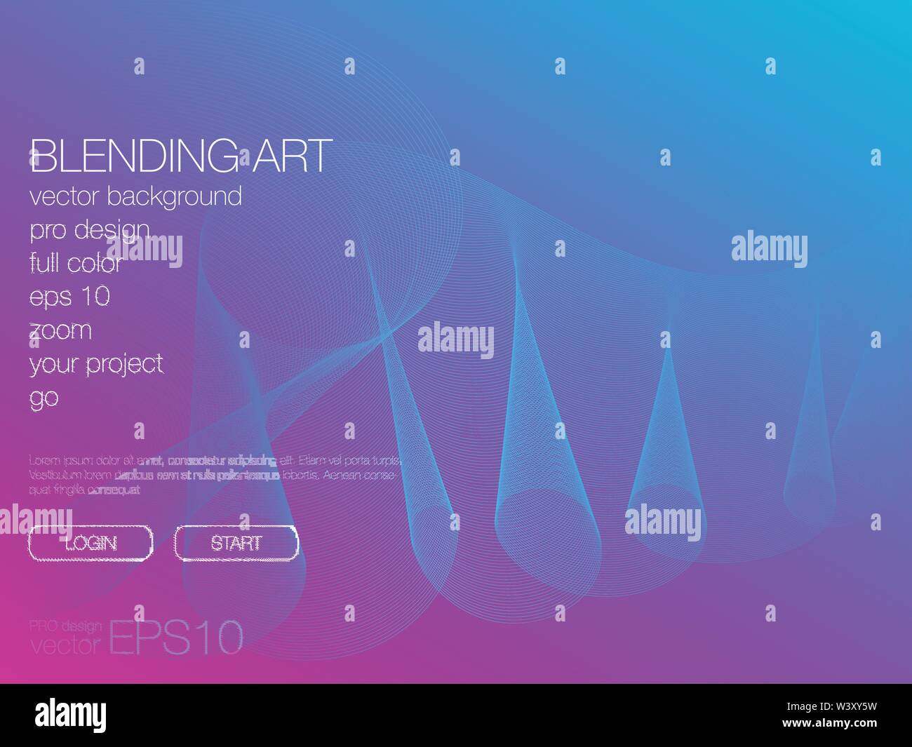 Abstract blend background. Template for web site Stock Vector Image ...