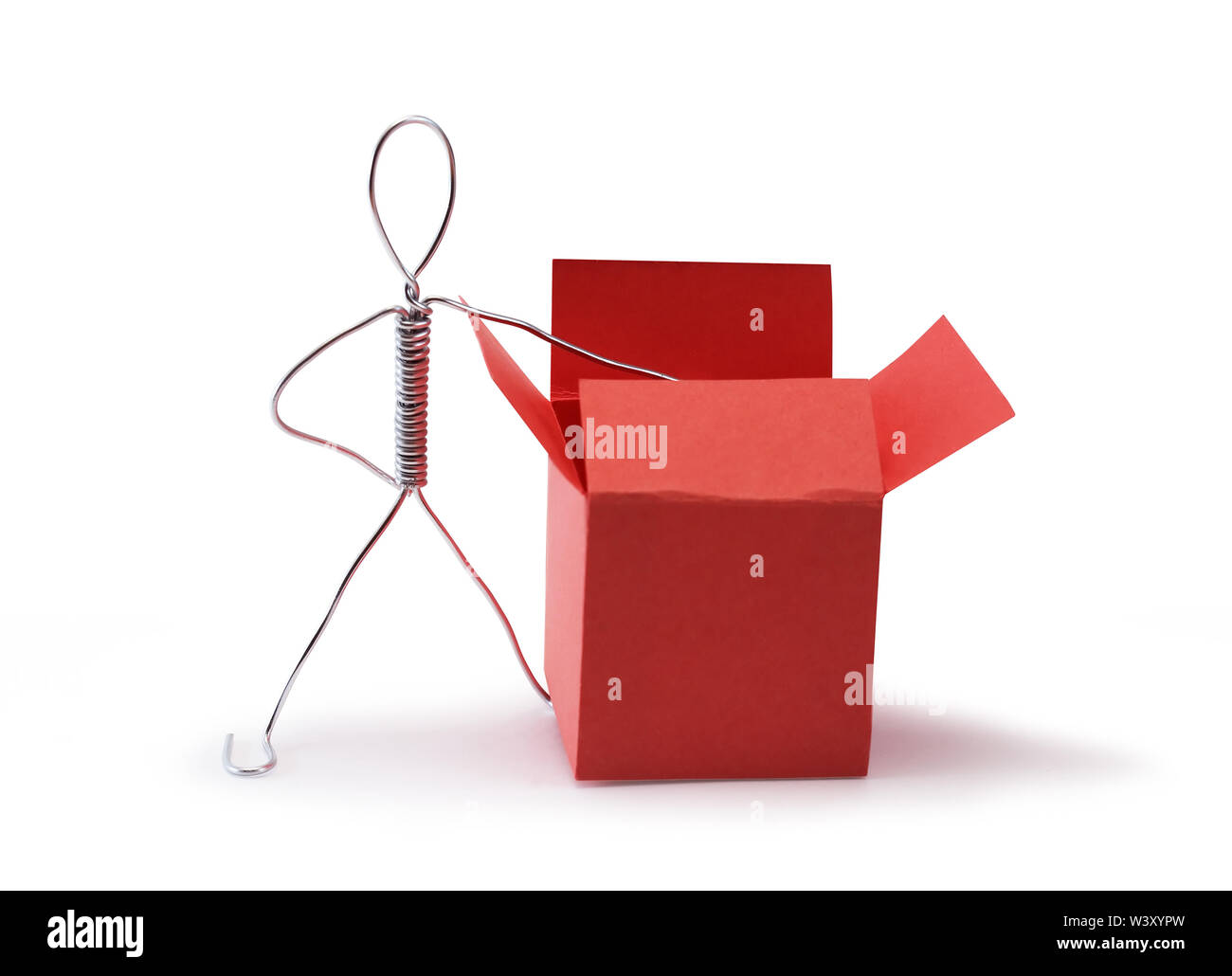 Open red box hi-res stock photography and images - Alamy