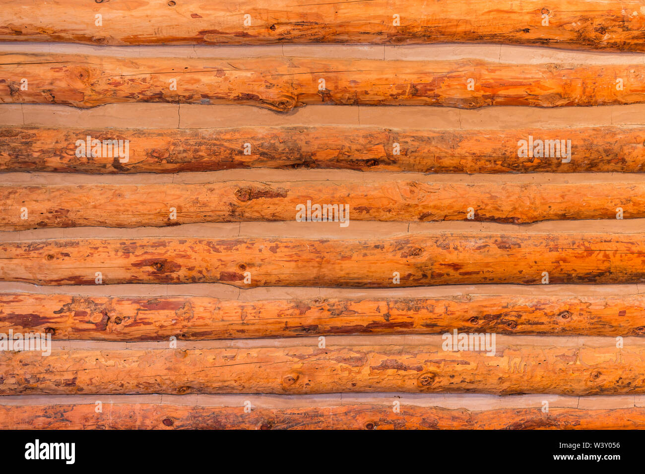 Wooden log wall texture background Stock Photo - Alamy
