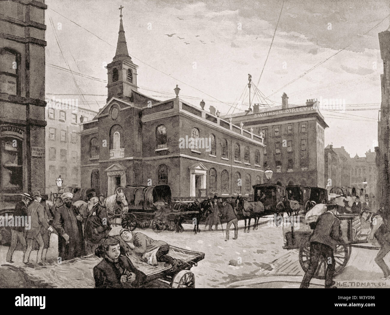 St-James-Church, Manchester, England, UK, 19th century Stock Photo - Alamy