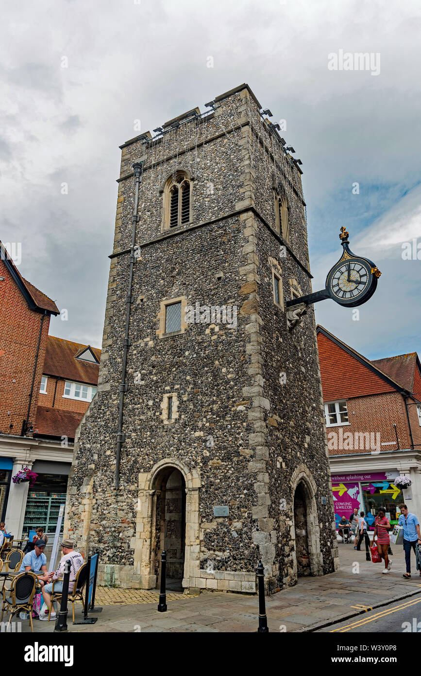 Canterbury st georges clock tower hi-res stock photography and images - Alamy