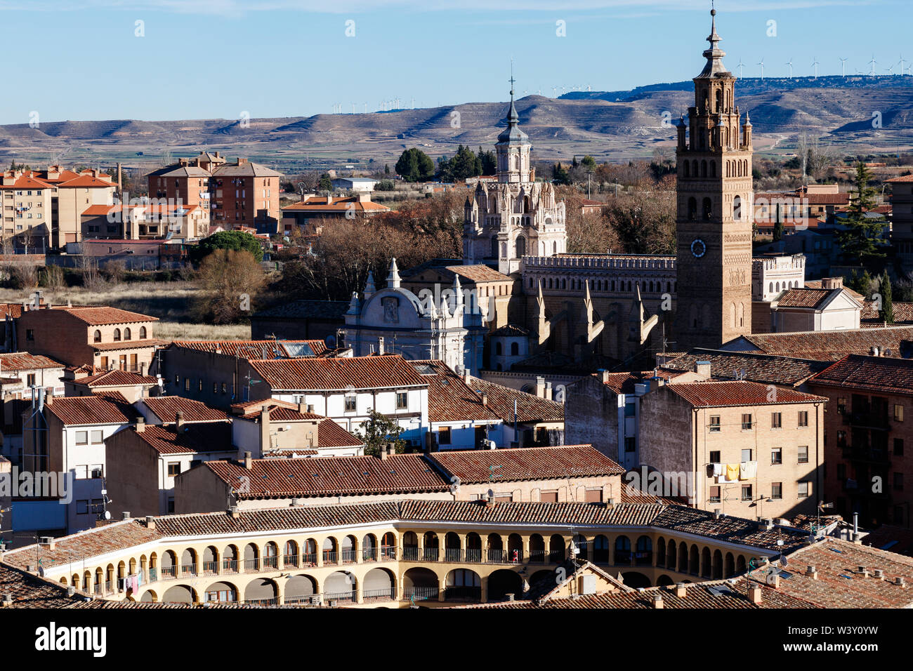 view of the ancient town of tarazona Stock Photo - Alamy