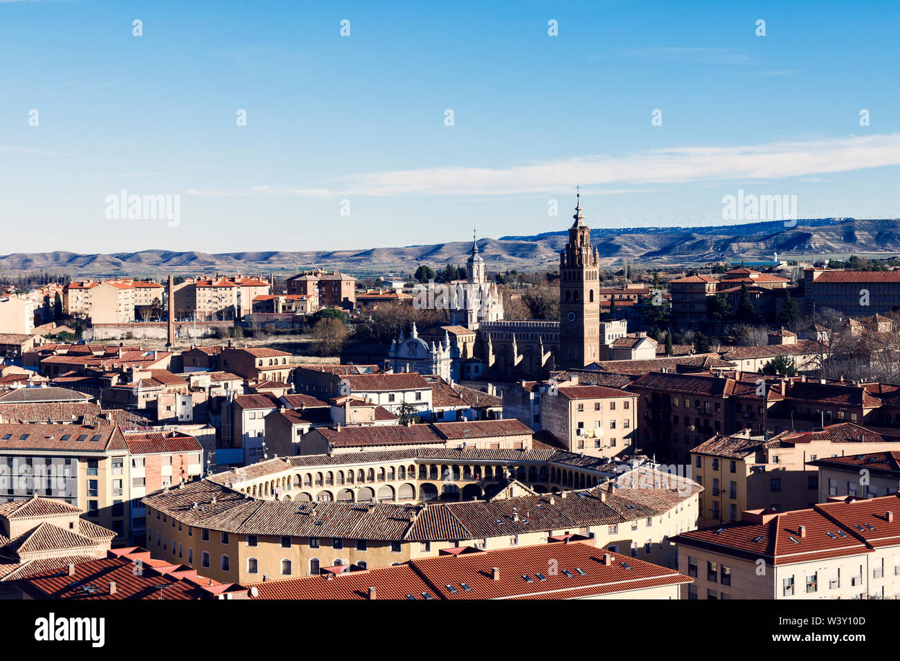 view of the ancient town of tarazona Stock Photo - Alamy