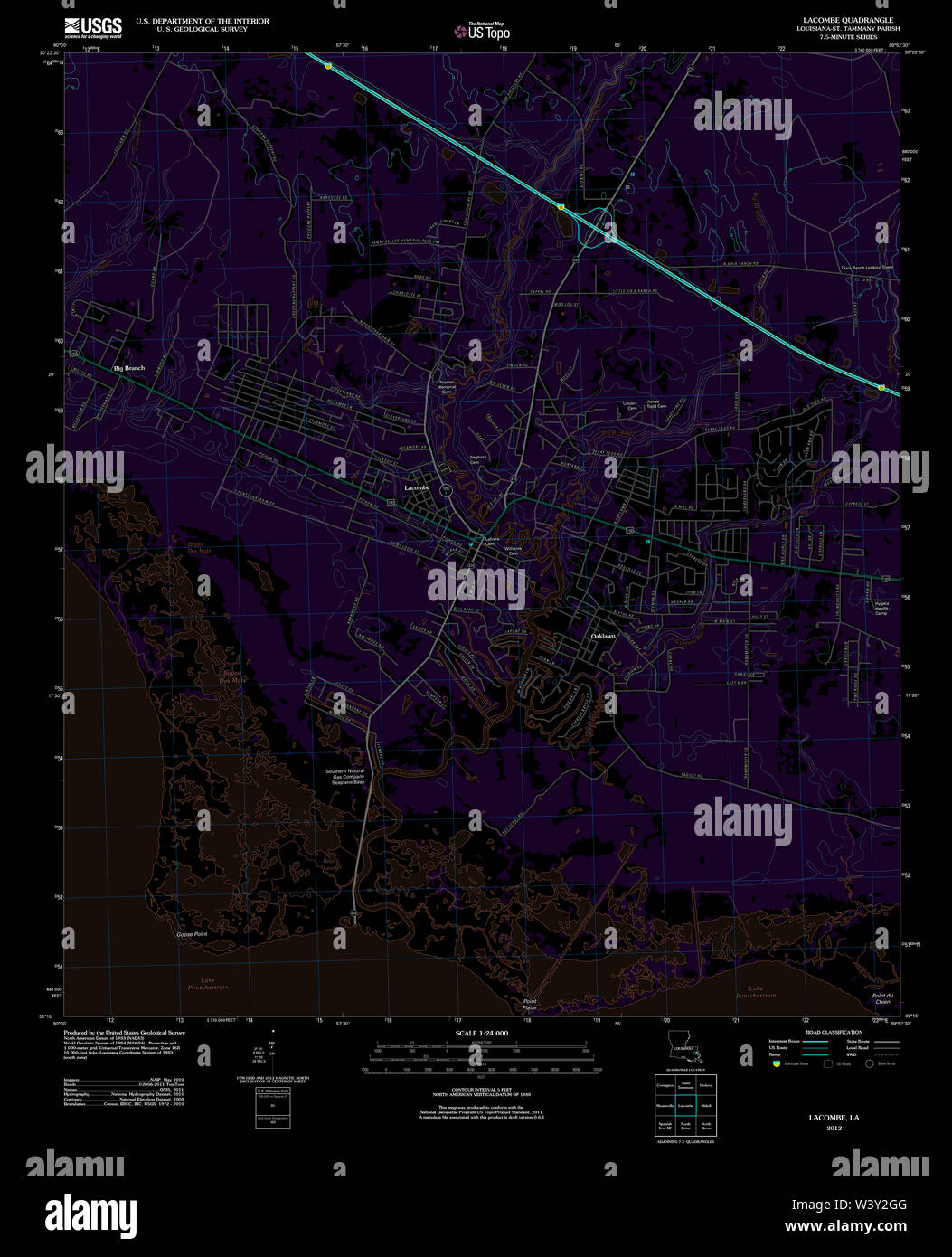 Map of lacombe hi-res stock photography and images - Alamy