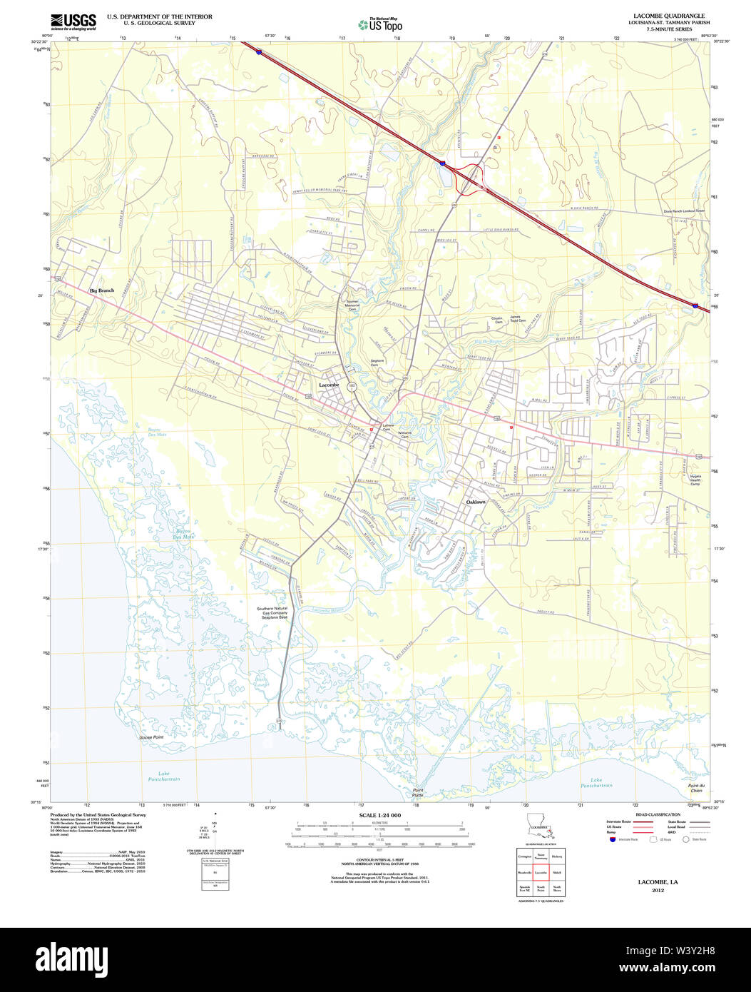 Map of lacombe Cut Out Stock Images & Pictures - Alamy