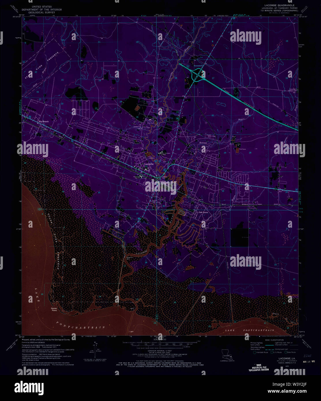 Map of lacombe hi-res stock photography and images - Alamy