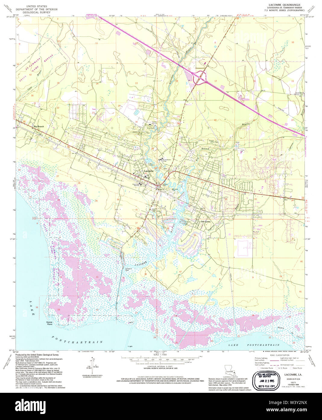 Map of lacombe hi-res stock photography and images - Alamy