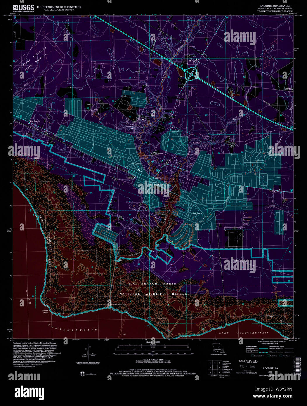 Lacombe map hi-res stock photography and images - Alamy