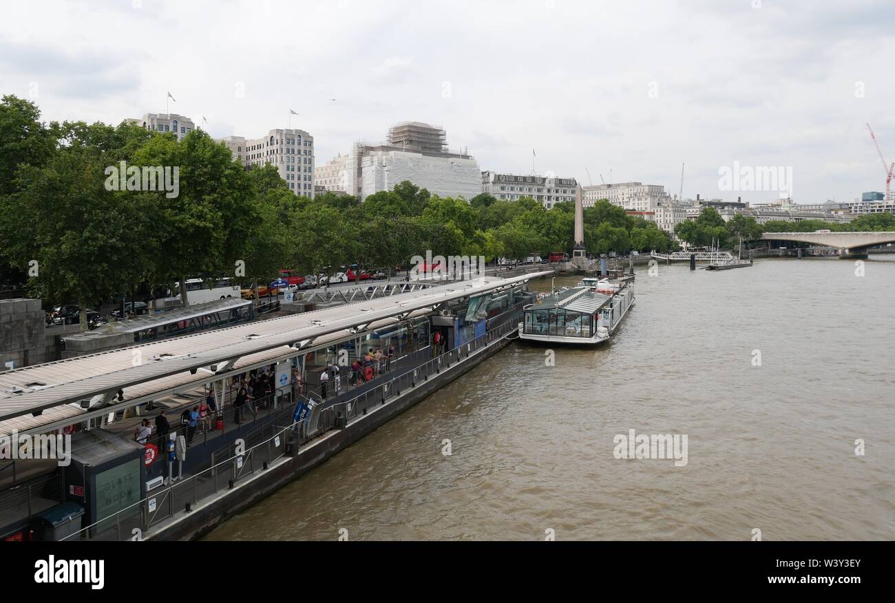 River boats on the Thames, London Stock Photo - Alamy