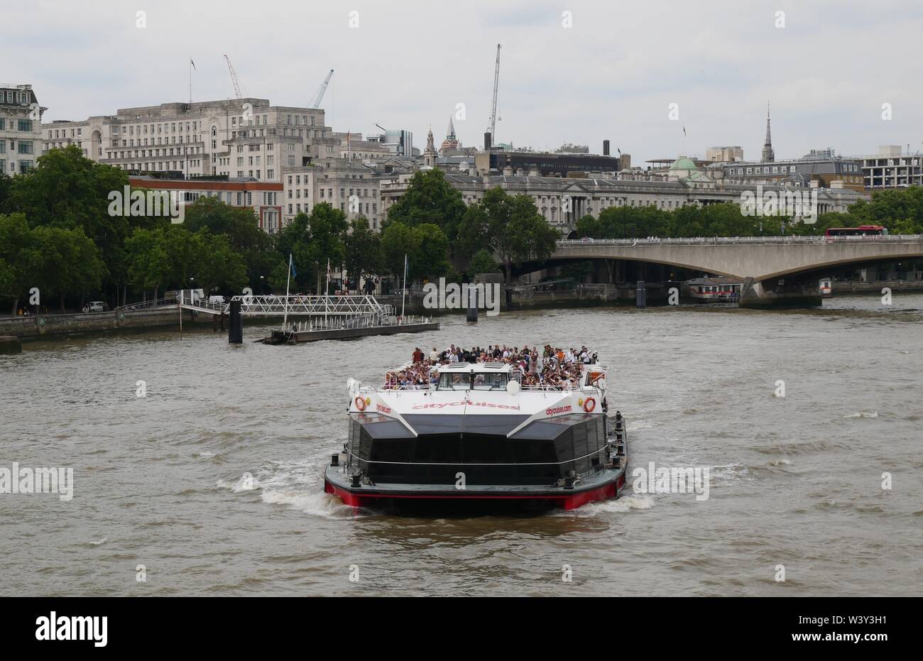 River boats on the Thames, London Stock Photo - Alamy
